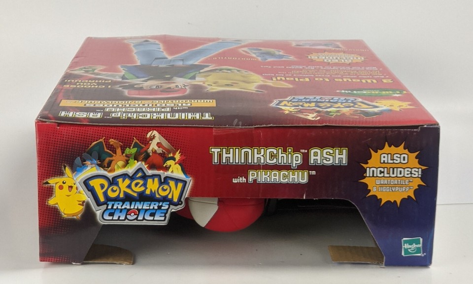 Hasbro Pokemon Trainer Thinkchip Ash & Pikachu 11.5' Action Figure ...