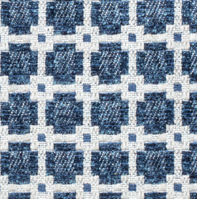 Thibaut Geometric Square Weave Great Scale Fabric- Apollo / Navy 1 yd ...