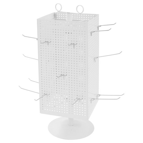 Display Stand, Perforated Panel Display Stand, 4-Sided Revolving ...