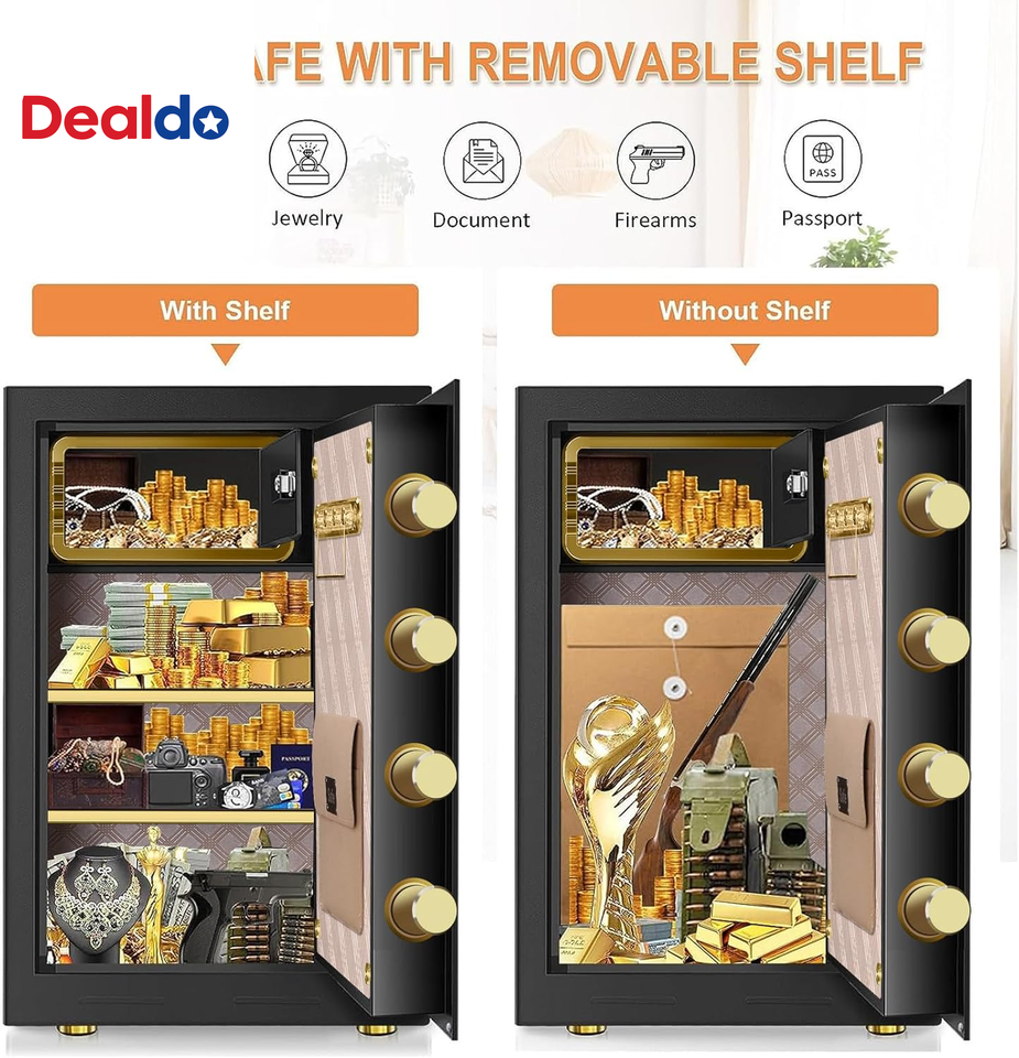 5.2 Cubic Feet Extra Large Home Safes Water and Fireproof, Fire Proof ...