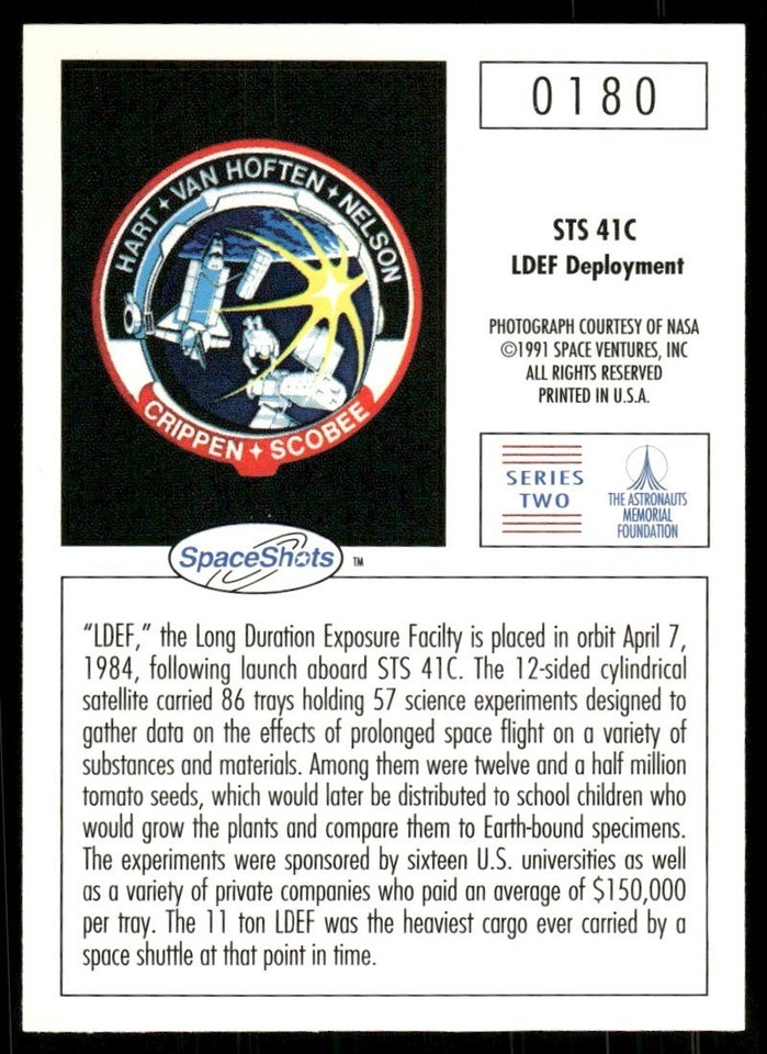 Space Shots 1990 Planets Astronaut Mission Card #180 (NM) | eBay