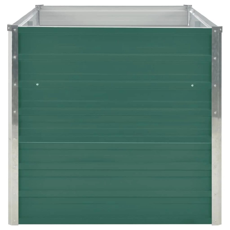 Raised Garden Bed 160x80x77cm Galvanised Steel Green Planter Box ...