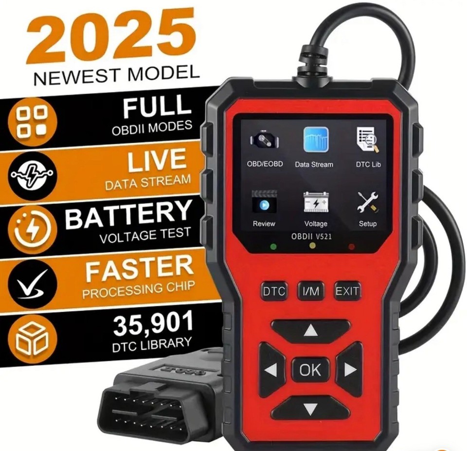 OBD2 Scanner Diagnostic Tool. Available In Three Colors Blue, Orange ...
