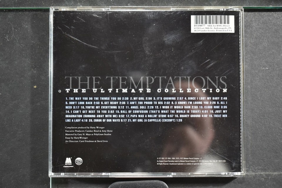 The Temptations "The Ultimate Collection" Motown CD 1997 | eBay