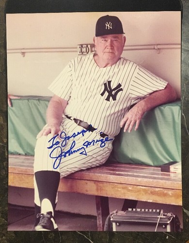JOHNNY MIZE YANKEES AUTOGRAPHED SIGNED AUTO BASEBALL PHOTO 8x10 | eBay