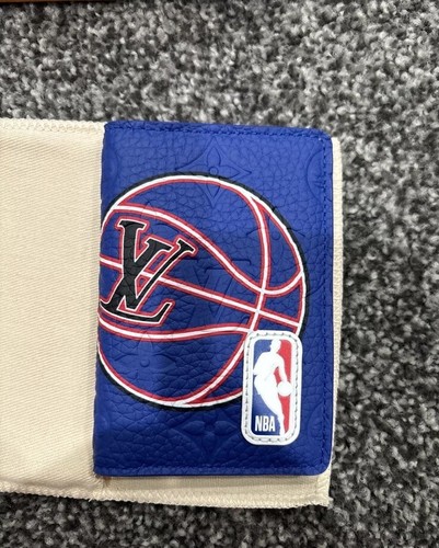 Louis Vuitton NBA Blue Taurillon Leather Monogram Logo Pocket Organizer ...