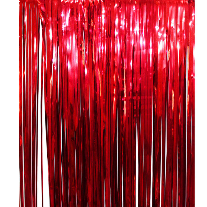 Metallic Tinsel Curtain Foil 1m 2m 3m 4m 5m Backdrop Function Party ...