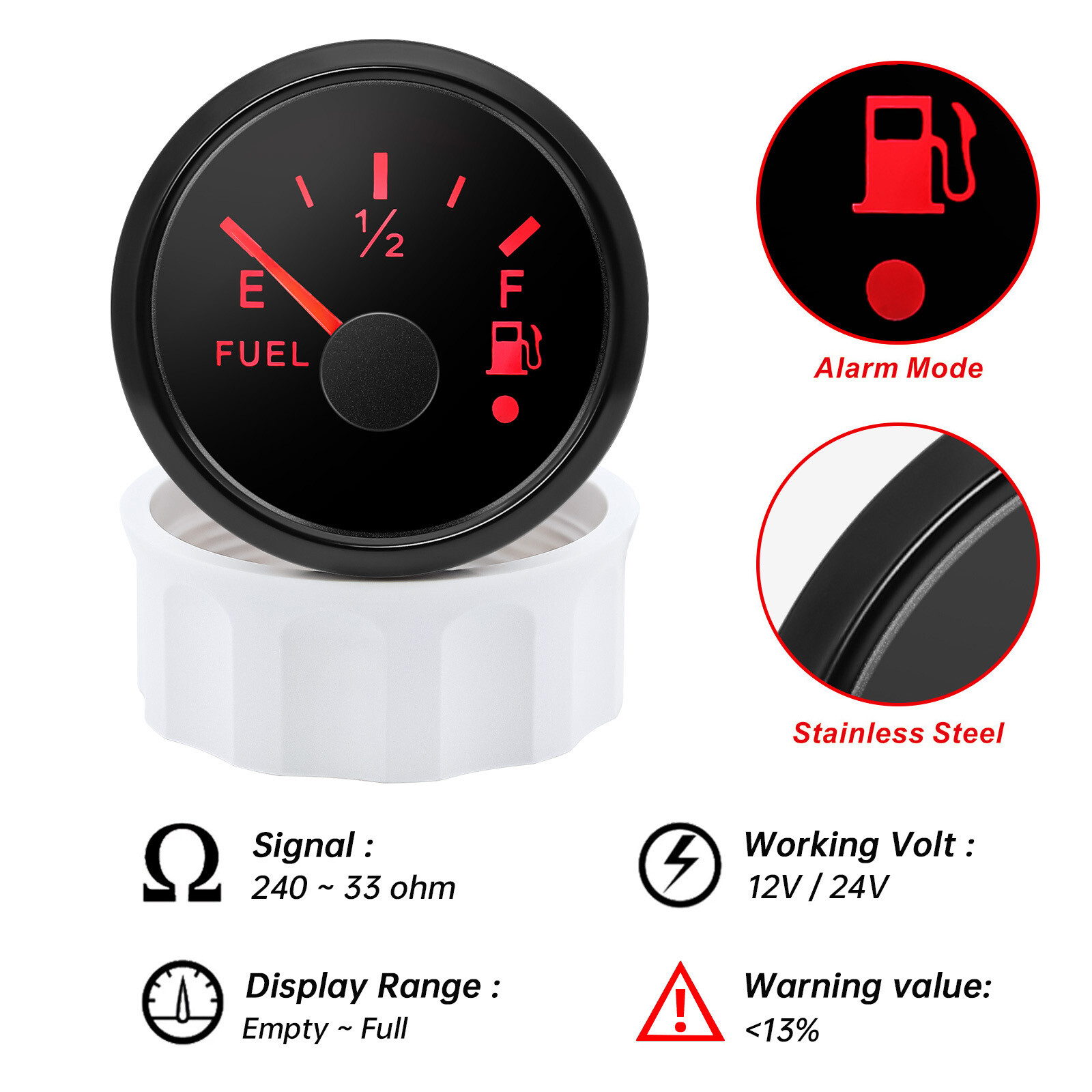 100mm-1000mm Marine Boat Fuel Sending Unit Tank Level Sender Sensor 240 ...