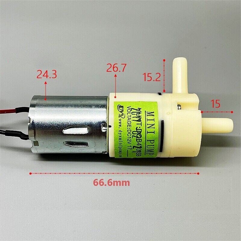 DC 12V Small Micro 370 Diaphragm Self-Priming Pump Water Suction ...