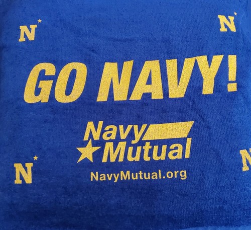 Navy Promo Rally Towel Blue and Gold - Navy Mutual | eBay