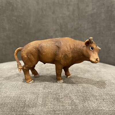 Schleich Male Brown Bull Cow Rodeo Cowboy Toy Animal Figure D-73527 ...
