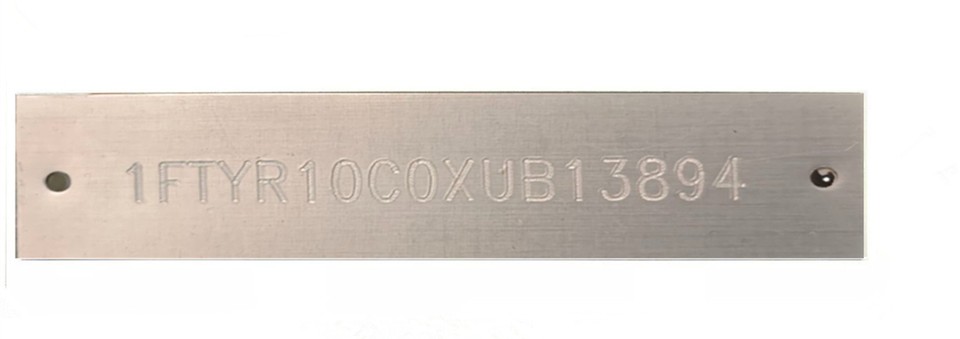 New Pre-Engraved Serial Number Data Plate Tag Hin Hull Trailer Truck ...