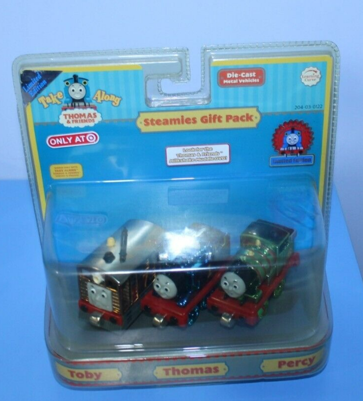 Thomas Friends Take n Play Along Train Limited Collector Metallic Toby ...