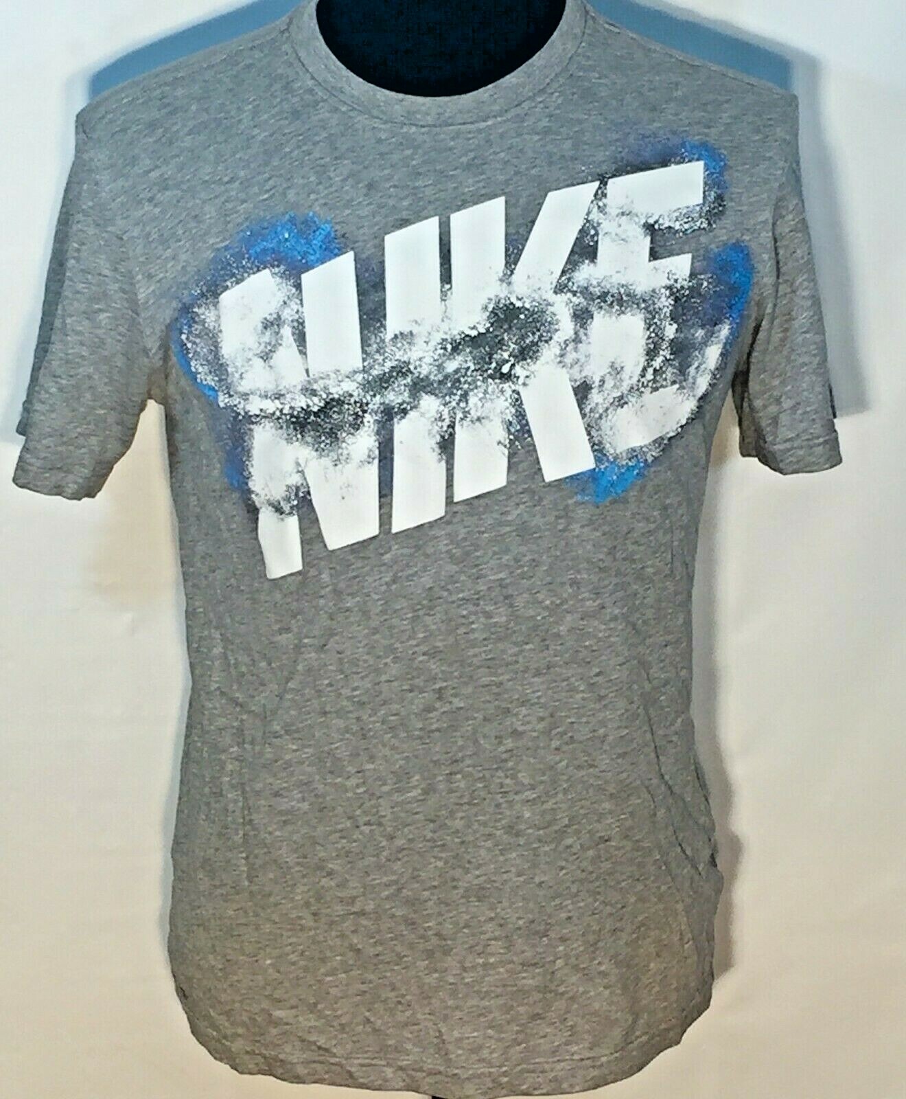 Nike Mist Splash Splatter Ash Dust Logo Short Sleeve … - Gem