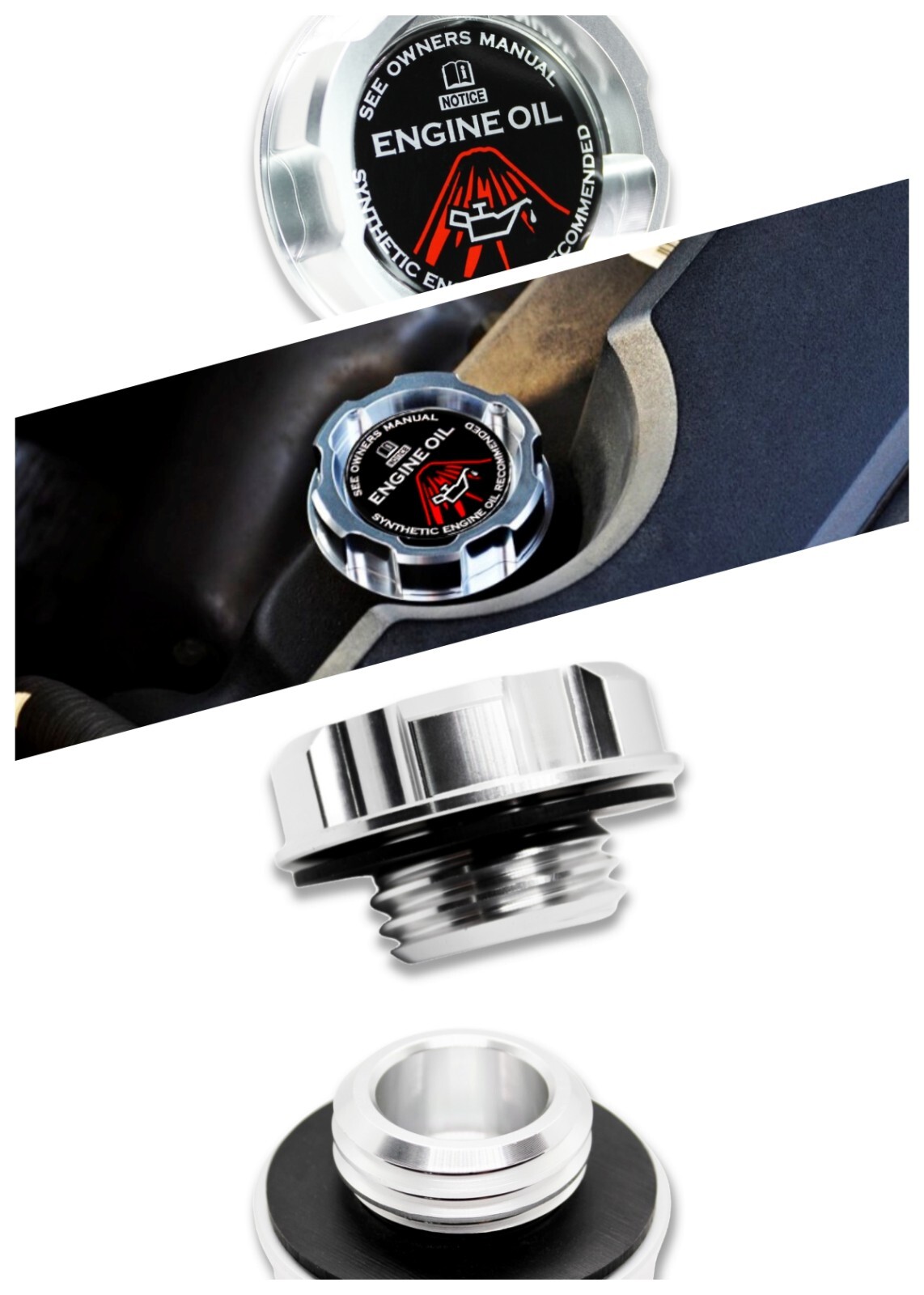 Aluminum ENGINE Oil Cap For Mazda RX8 MIATA PROTEGE 626 323 mazdaspeed ...