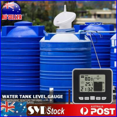 Wireless Ultrasonic Water Tank Liquid Depth Level Meter Flow Sensor ...