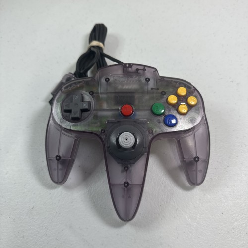 Nintendo 64 N64 Atomic Purple Clear Controller, TESTED & WORKING! Tight ...