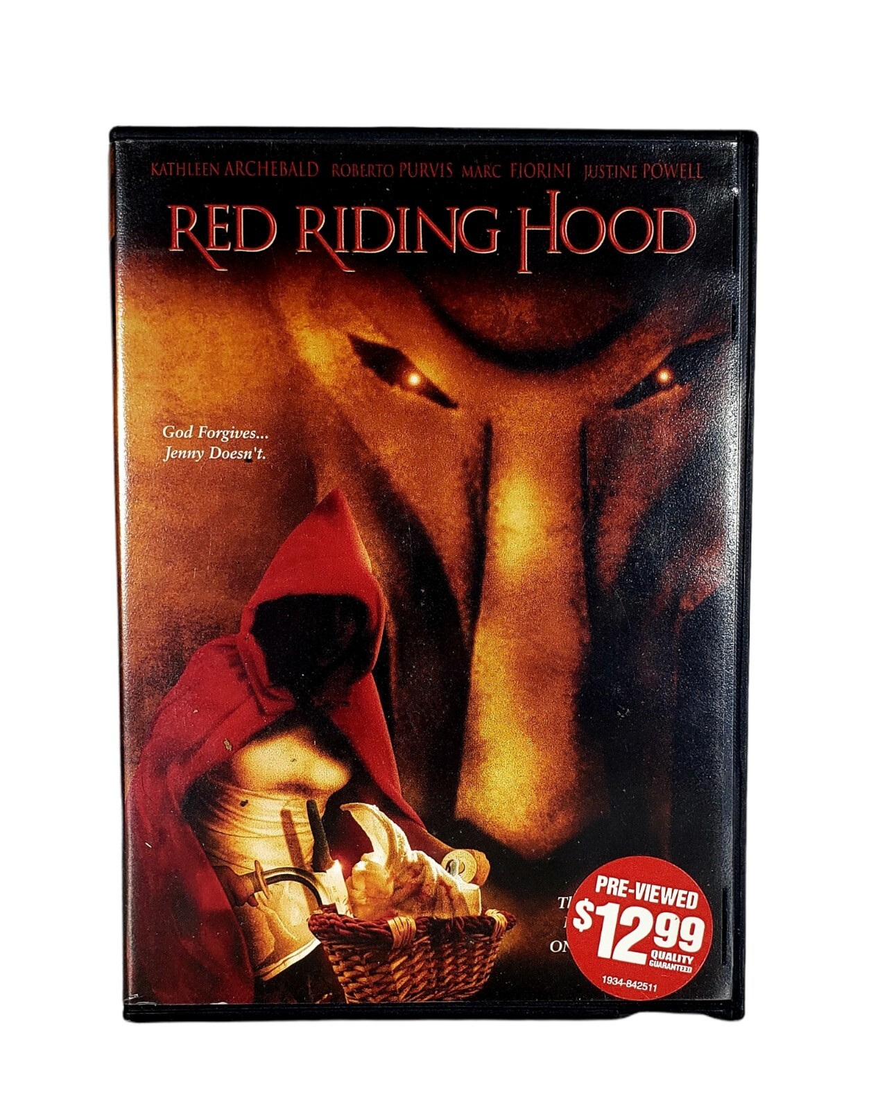 Red Riding Hood DVD In Blockbuster Case 2003 Horror Thriller Widescreen ...