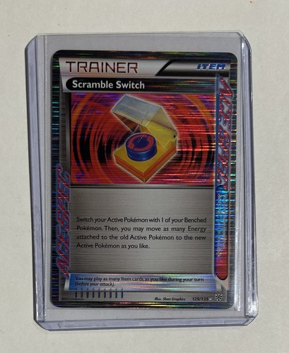POKÉMON TCG POKEMON TRAINER ITEM SCRAMBLE SWITCH 129/135 HOLO ACE SPEC ...