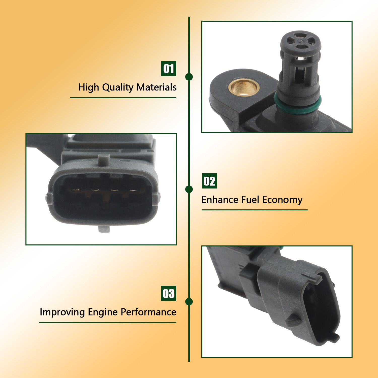 MAP Intake Manifold Sensor for 2015 2016 2017 Dodge Challenger Charger ...