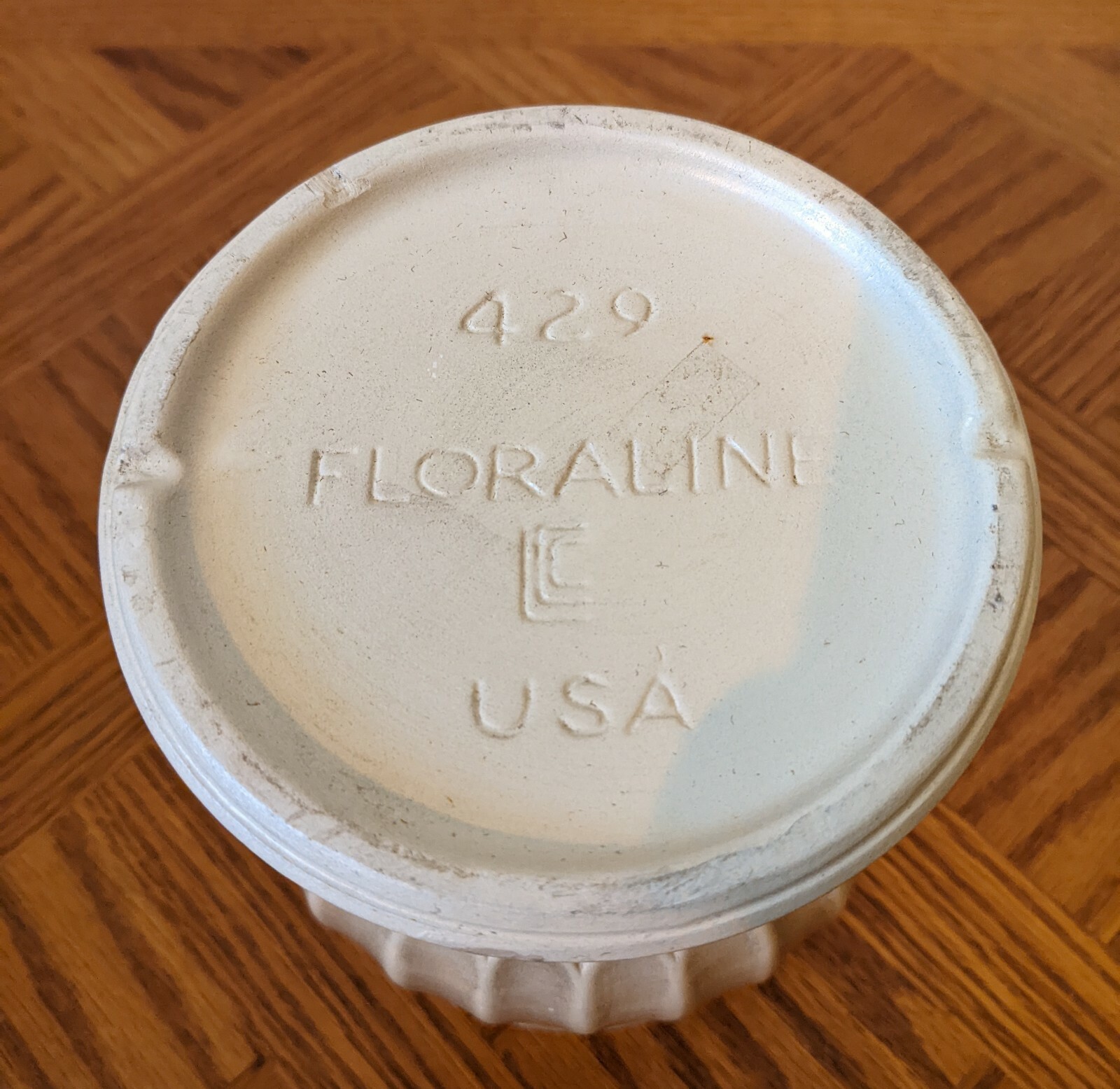 Floraline 429 Made in USA Vase or Planter Creme Colored | eBay