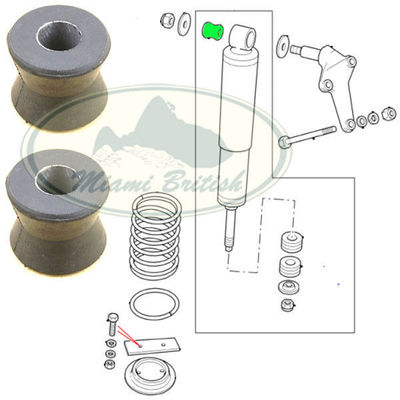 LAND ROVER REAR SHOCK ABSORBER UPPER BUSH RRC DISCOVERY I DEFENDER ...