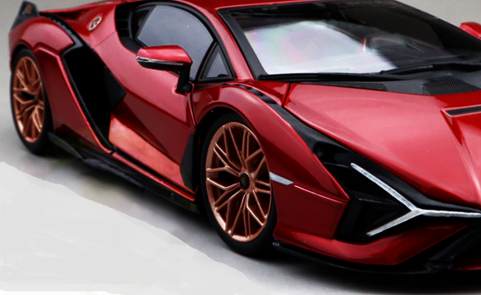 Lamborghini Race Car Hypercar w/Orig. Wheels Rims Custom Built1:18SCALE ...