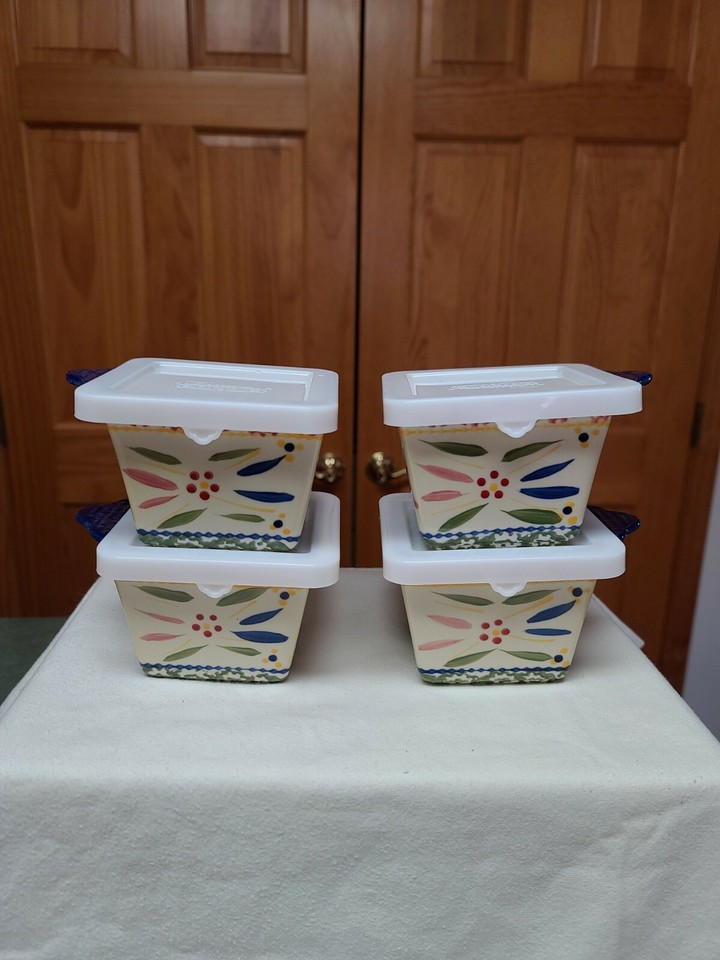 (4)Temptations Old World Confetti Ramekins. 10 Oz. Brand New. | eBay