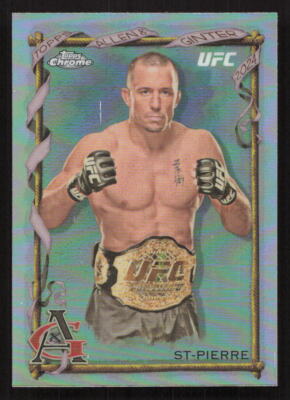 2024 Topps Chrome UFC Georges St-Pierre Allen & Ginter Refractor #AAG ...