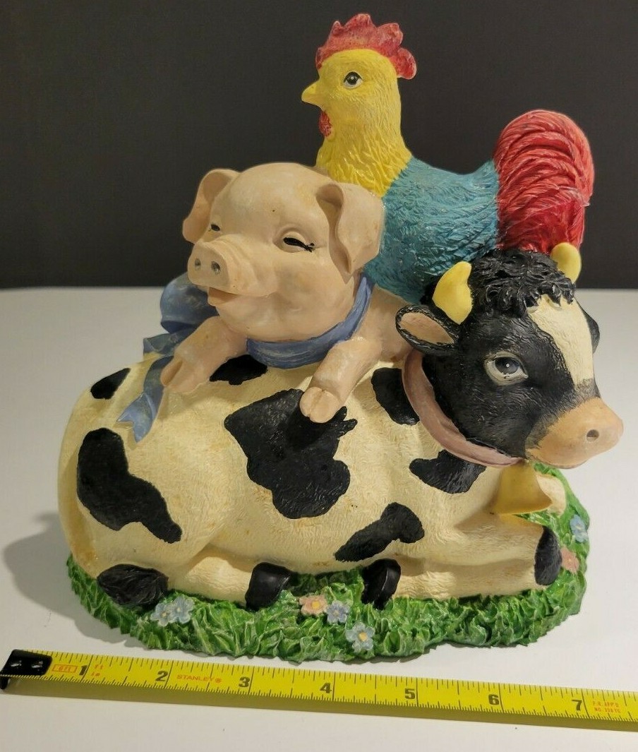 Cute Pig Cow Chicken