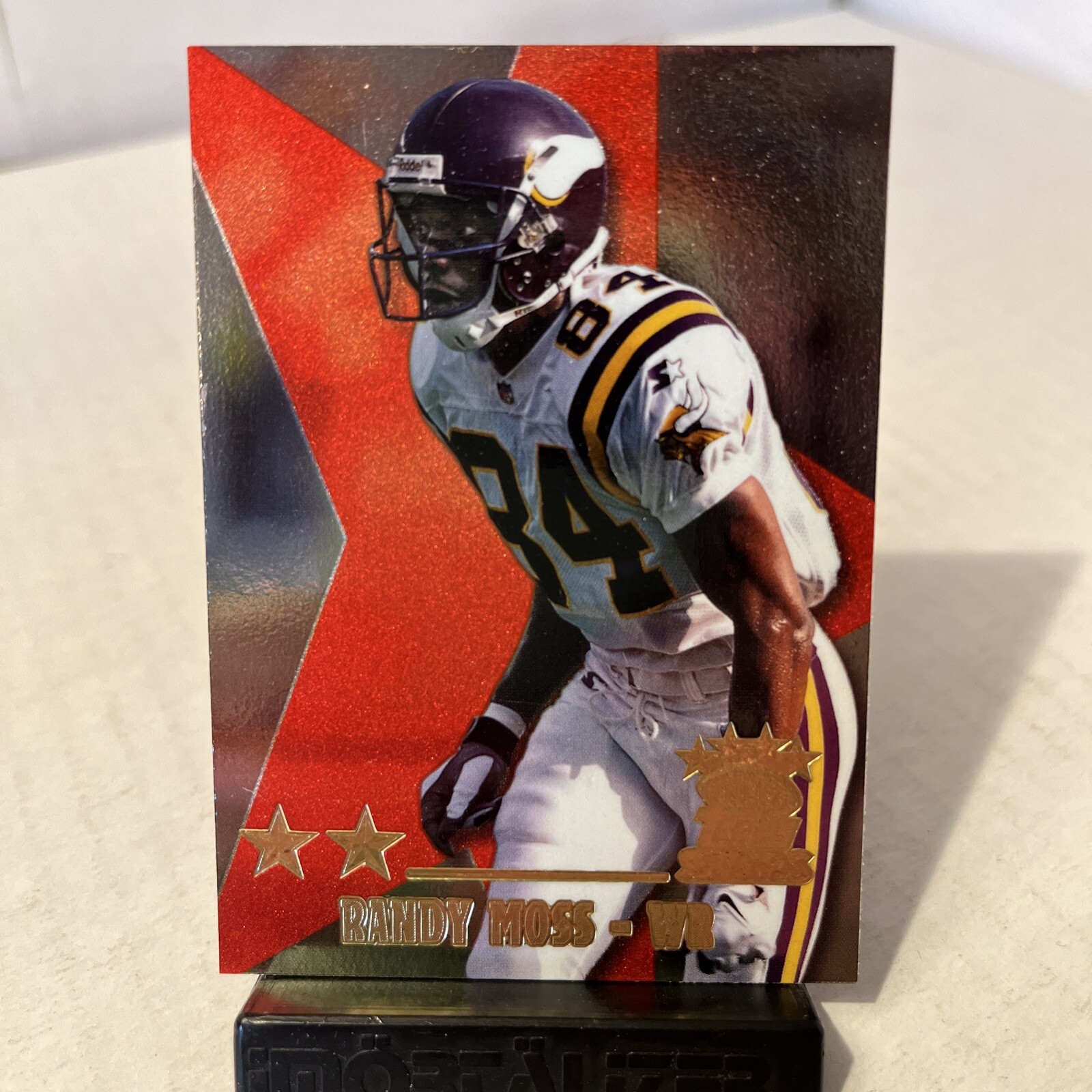 randy moss 1999 topps stars 3 red 2nd year card vikings star reciever ...