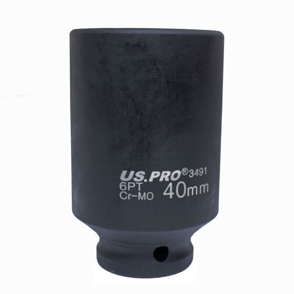 US PRO Impact Sockets Deep 1/2" Drive 6PT Hex 12PT Socket 10mm 13mm ...