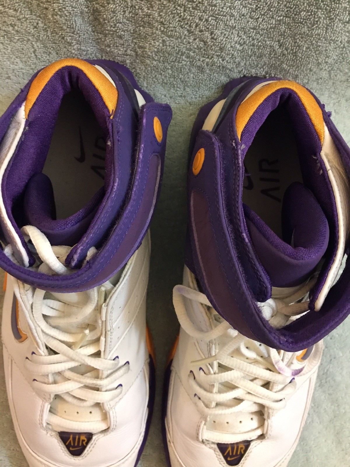 2005 Nike Air Double Figure Purple White Yello 311904-151 Men’s Size 13 ...