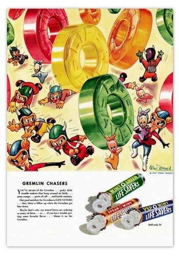 VINTAGE AD MAGNET-GREMLIN CHASERS LIFE SAVERS-OLD AD MAGNET | eBay