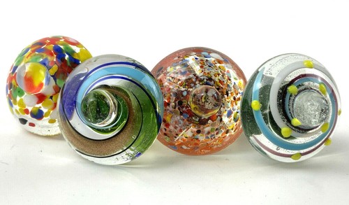 1 GLASS TOP (Random Design) Handmade Contemporary Spinning Spin Art ...