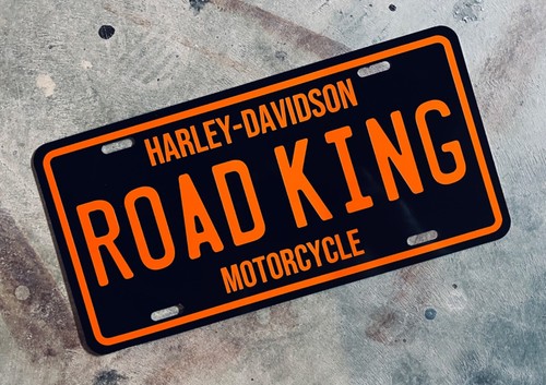 Harley Davidson Road King Vintage Style License Plate Roadglide CVO | eBay
