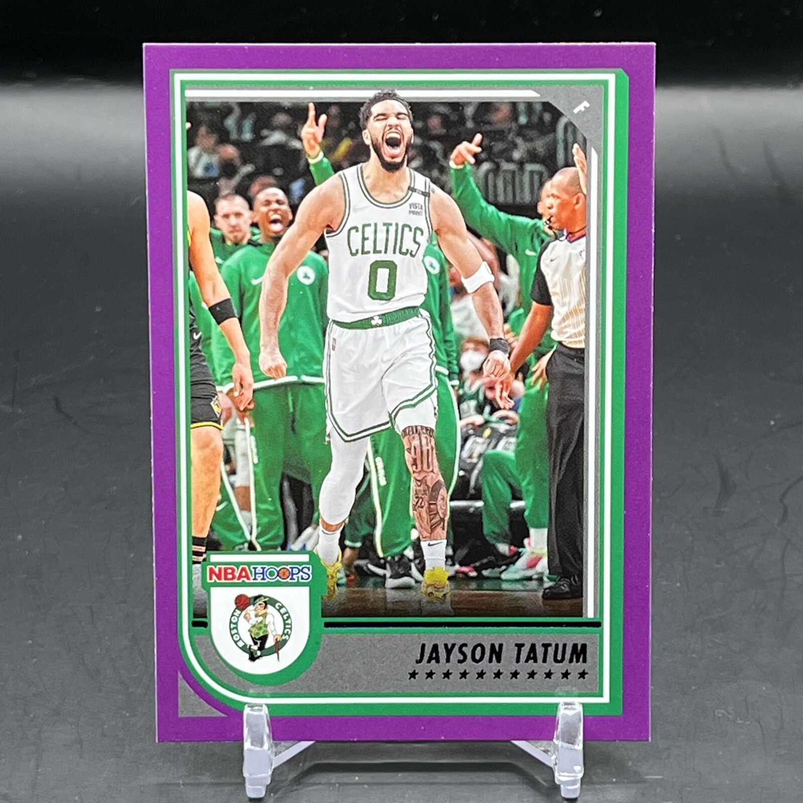 2022-23 Panini NBA Hoops Jayson Tatum Purple Parallel #1 Boston Celtics ...