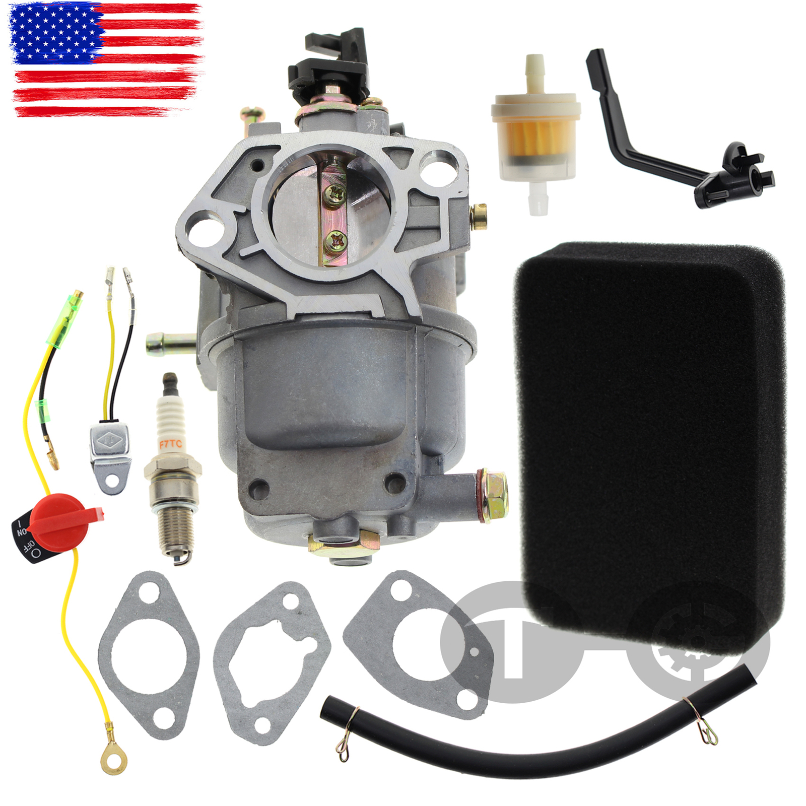 Carburetor Gasket Kit for Generac 0J58620157 GP6500 GP7500E GP5500 ...