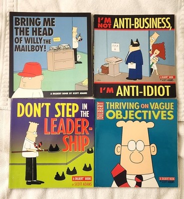 Dilbert Comic Paperback Books by Scott Adams Lot of 4 Books | eBay