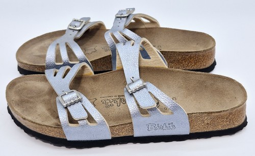 Birkenstock Birki’s Moorea Granada Blue Rhinestone Sandals Women's Size ...