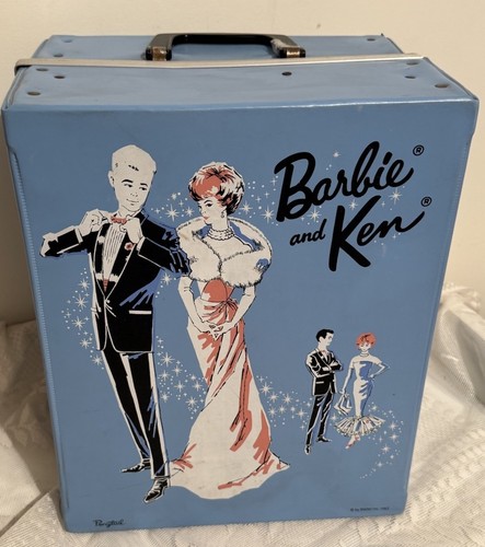 1963 Vintage Barbie Mattel Large Size Carrying Doll Case "BARBIE and ...