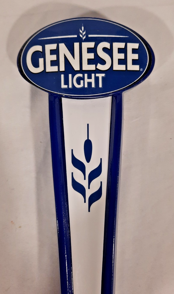 GENESEE LIGHT ICONIC METAL BAR DRAFT BEER TAP HANDLE 13" TALL. MAN CAVE ...