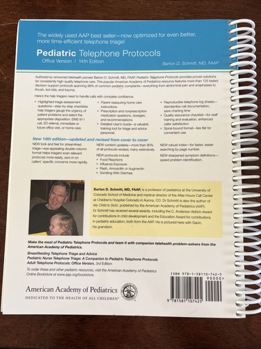 Pediatric Telephone Protocols : Office Version by Barton D Schmitt FAAP ...