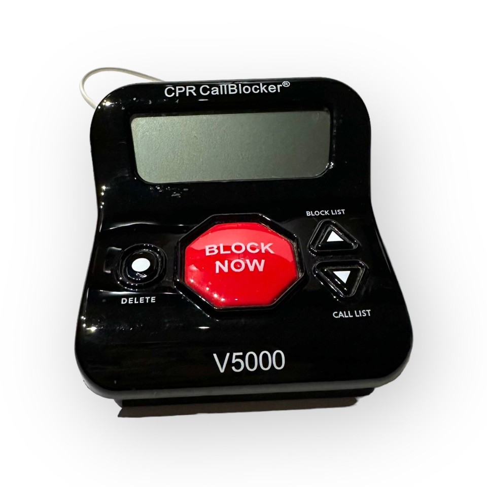 CPR V5000 Call Blocker for Landline Phones - Block Robocalls, Stop Spam ...