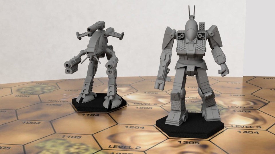 Battletech Miniatures - Unseens Pack (17x Classic Miniatures + Hex ...