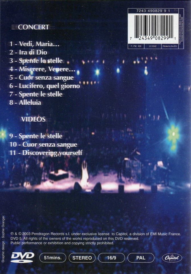 Emma Shapplin - The Concert In Caesarea (PAL Video) BRAND NEW FACTORY ...