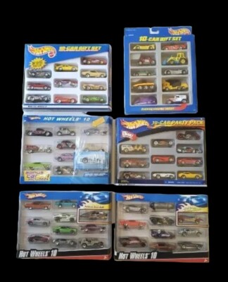 Hot Wheels 10 Gift Pack Exclusive Pontiac Bonneville, Ferrari, VW Lot ...