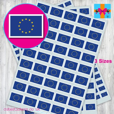 European Union Flag Stickers Flag of EU 3 Sizes Project Planner Diary ...