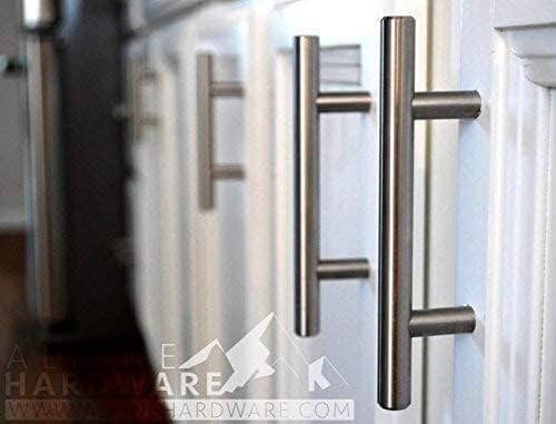 10 Alpine Hardware Solid Stainless Steel Euro Bar Cabinet Handle Drawer ...