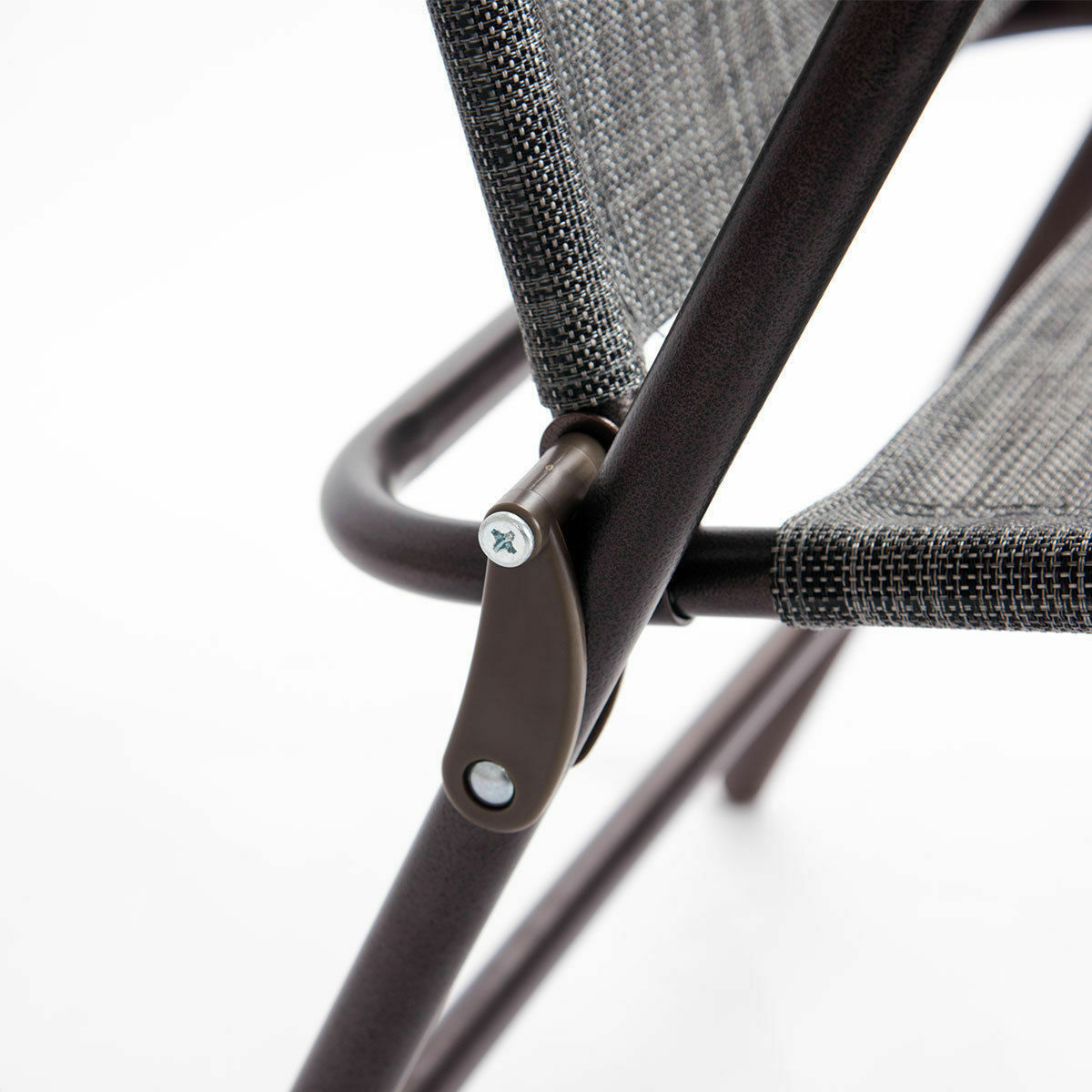 Set of 2 Patio Folding Sling Back Chairs Camping Deck Garden Pool Beach ...